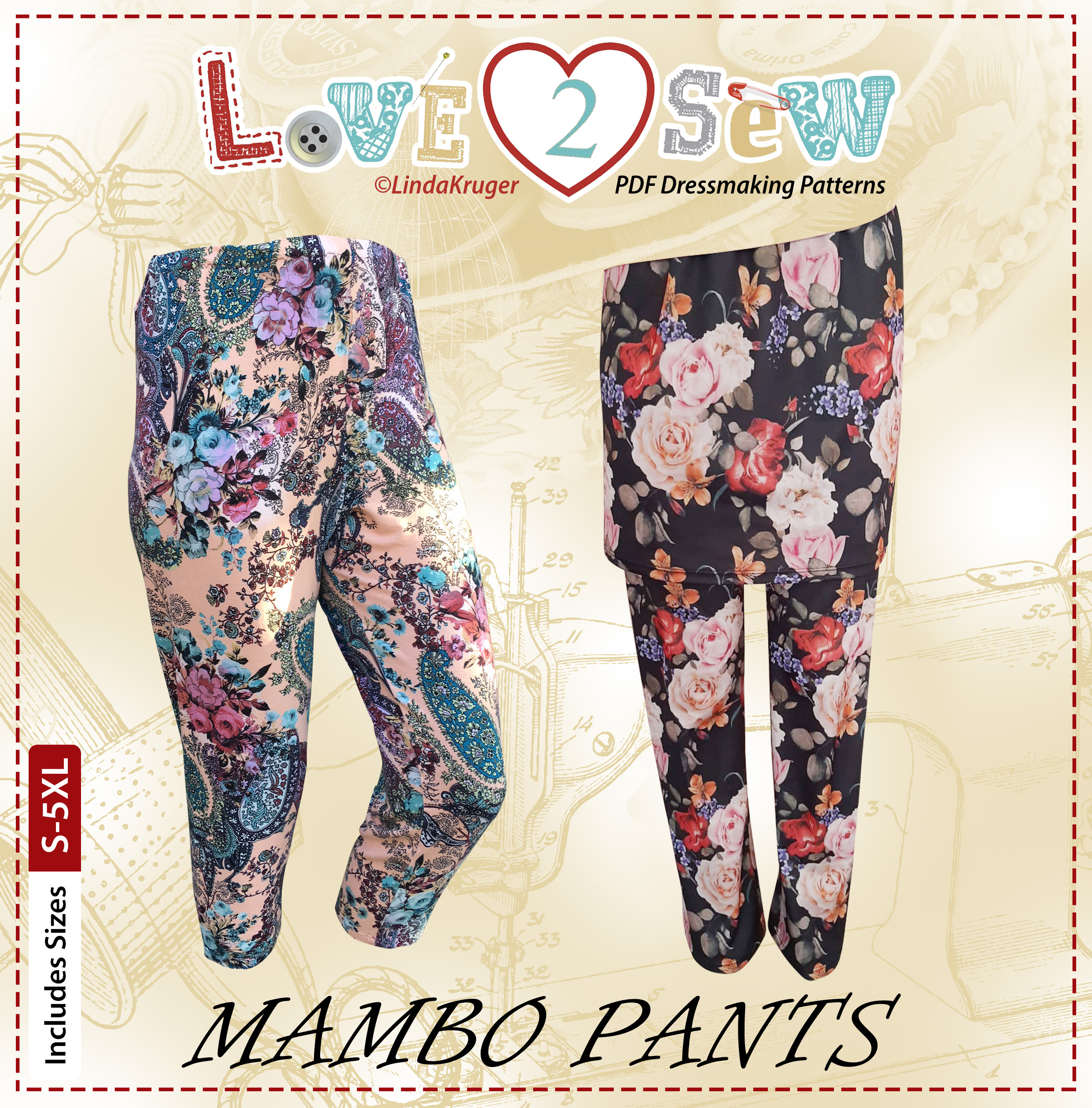 Mambo Pants/Leggings - Love2Sew